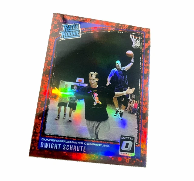 THE OFFICE OPTIC Rated Rookie Custom Card/Sticker Dwight Schrute ...