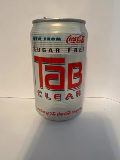 VINTAGE COCA COLA 1993 empty Tab Clear can pop soda 330ml very rare £35 ...