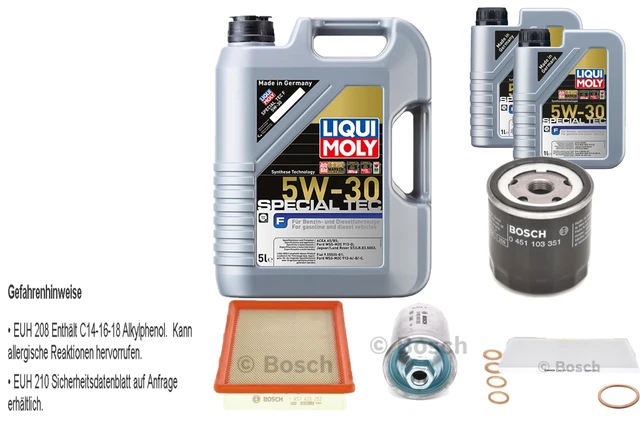 BOSCH INSPECTION SET 7L Liqui Moly Special Tec F 5W-30 Pour Alfa Romeo 155 2.5 EUR 141,60 ...