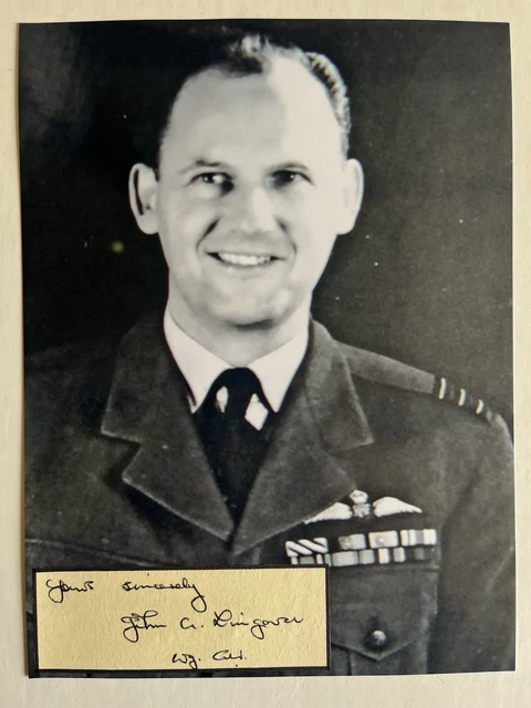 PHOTO + RARE Signature WW2 RAF Battle Of Britain Pilot John Lingard £13 ...