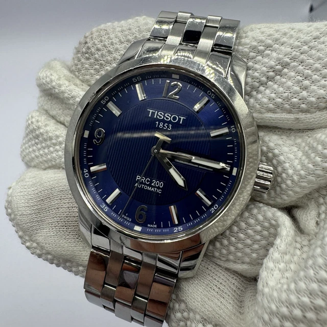 TISSOT PRC 200 Automatic Blue Dial Watch T014430A £249.95 - PicClick UK
