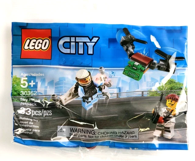 LEGO CITY: SKY Police Jetpack Polybag 30362 Complete - 33 Pieces New ...