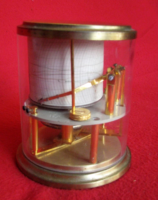 BAROMETRE ENREGISTREUR BAROGRAPHE COLONNE Léon MAXANT L.M. Marine EUR ...