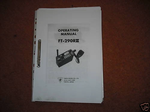 YAESU FT-290R MK2 Manuale e diagramma circuito RADIO HAM EUR 9,14 ...