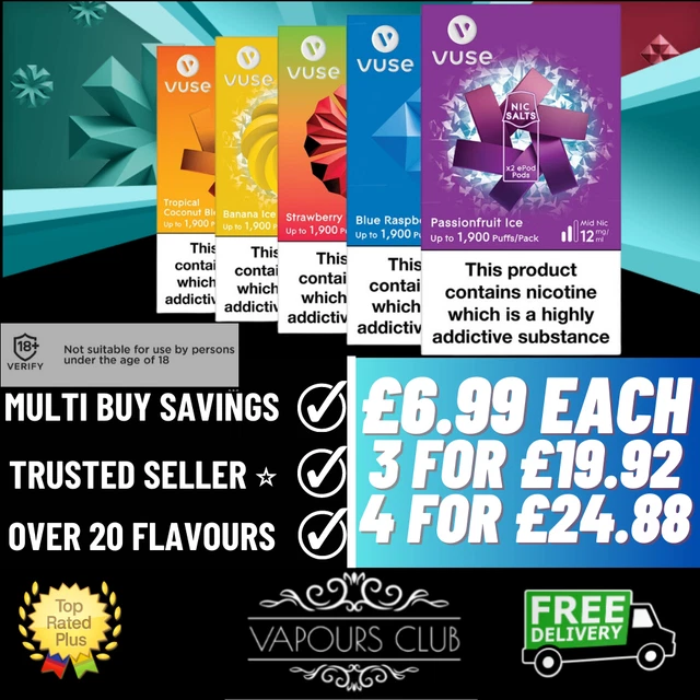 VUSE EPOD VUSE Refill Cartridges | Vuse Premium Vape Pods | ** As Low ...