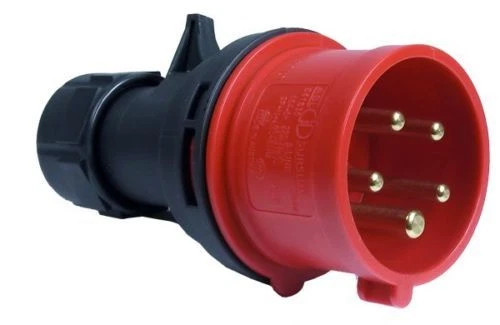 PERILEX ADAPTER 16A CEE Stecker / 16A PERILEX Kupplung / 1 Meter HO7RN ...