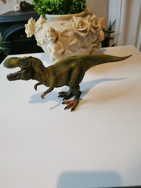 SCHLEICH TYRANNOSAURUS T-REX Figure Moving Jaw Green Dinosaur D73527 £2 ...