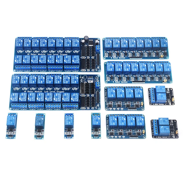 1 2 4 8 16 Channels Relay Board Module High/Low Level 5V 12V for ...
