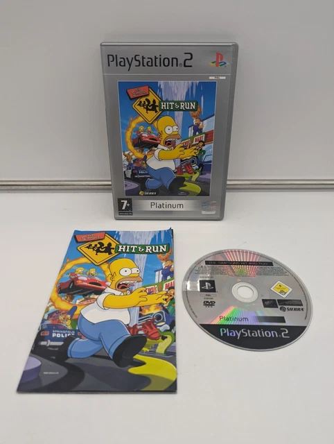 THE SIMPSONS: HIT & Run Platinum Sony PlayStation 2 PS2 Game Complete ...