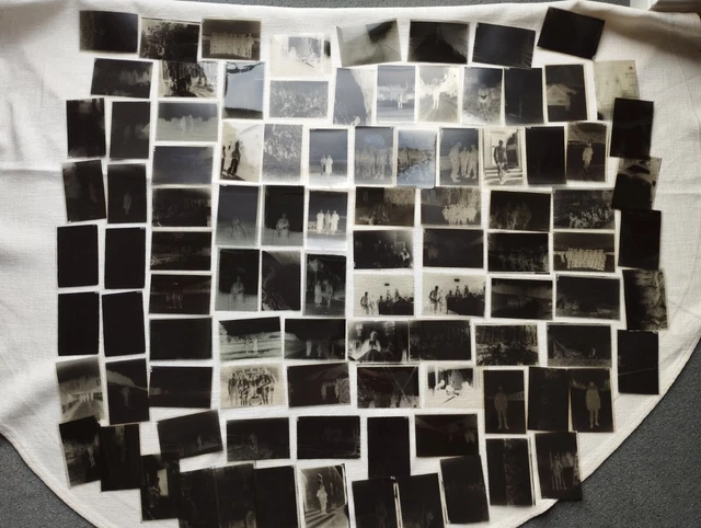98 ORIGINAL NEGATIVE Gebirgsjäger Enzian Division Soldaten Helme Krad ...