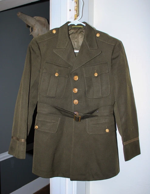 WWII-ERA US ARMY Officers 4-pocket Dress Uniform Jacket. £47.16 ...