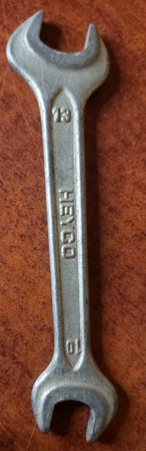 HEYCO, DIN 895, West Germany, 10mm x 13mm, double open end spanner £5. ...