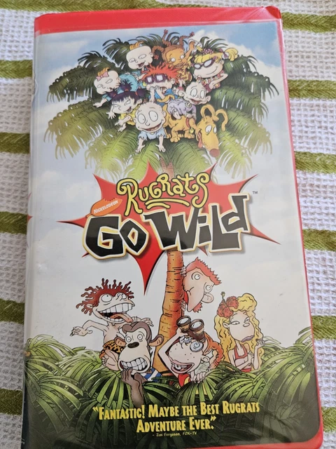 RUGRATS GO WILD VHS Nickelodeon 2003 Orange Clamshell & Tape ...
