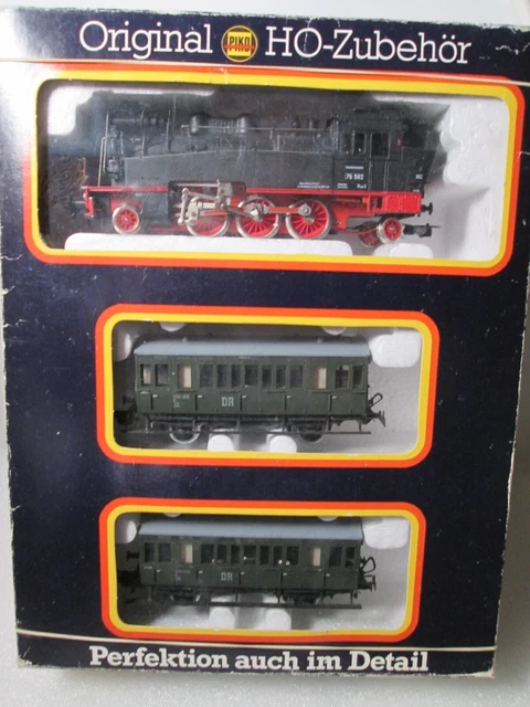 PIKO PERSONENZUG mit Dampflok BR 75 der DR H0 analog EUR 5,00 - PicClick DE