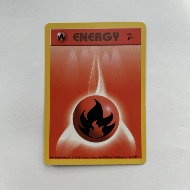 FIRE ENERGY BASE Set 2 126/130 Vintage Pokemon Card £1.03 - PicClick UK