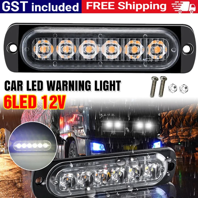 BRIGHT 6 LED Super White Car Driving Light Fog 12V Drl Daytime Running ...