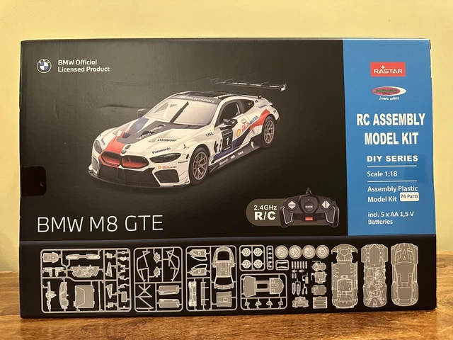 RASTAR BMW OFFICIALLY Licensed RC BMW M8 GTE 1:18 Remote Control Car ...