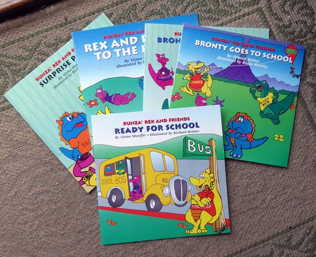 RUNZA RESTAURANT ~ Rex & Friends Storybooks ~ lot ~ 5 different ...