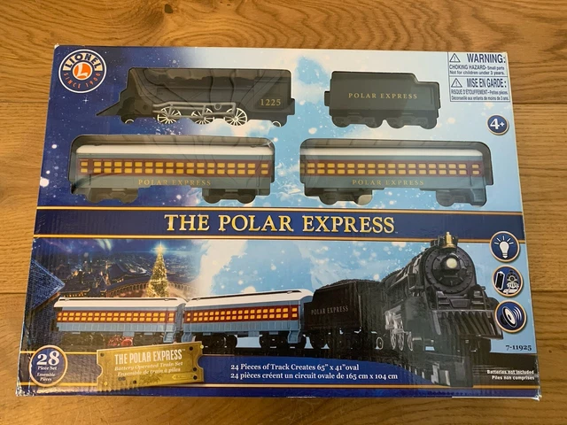 THE POLAR EXPRESS 28-Piece Train Set Battery Operated Railway Playset ...