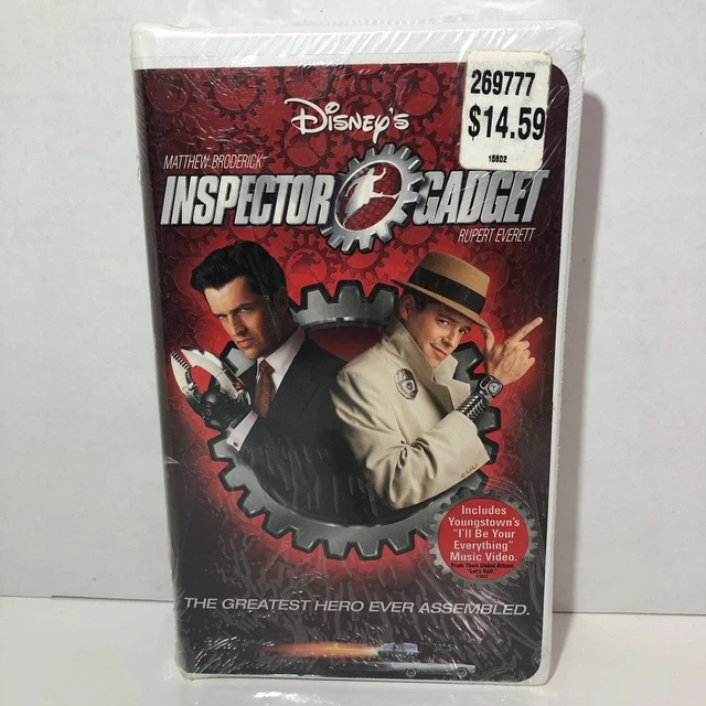DISNEY’S INSPECTOR GADGET (VHS, 1999, Clam Shell Case). New. Sealed ...