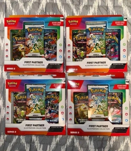 POKÉMON FIRST PARTNER Illustration Collection Series 2 Lot of 4! Sold ...