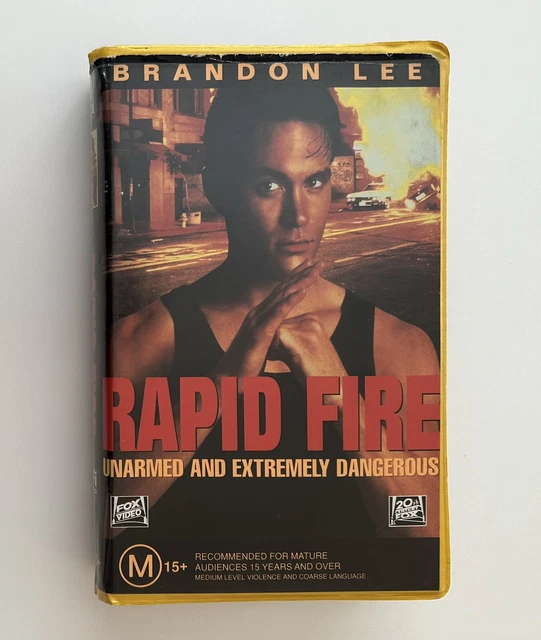 RAPID FIRE [VHS] Fox Video Big Box Ex-Rental Tape Brandon Lee Action ...