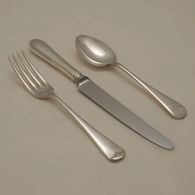 OLD ENGLISH DESIGN Sheffield Made Silver Service Cutlery Forks & Spoons ...
