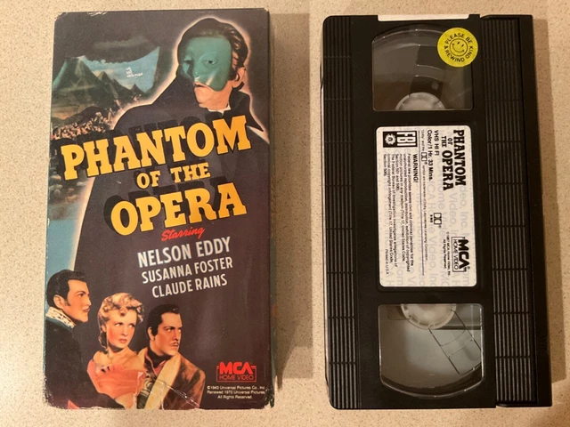 PHANTOM OF THE Opera (VHS, 1987) Claude Rains, Susanna Foster £7.33 ...