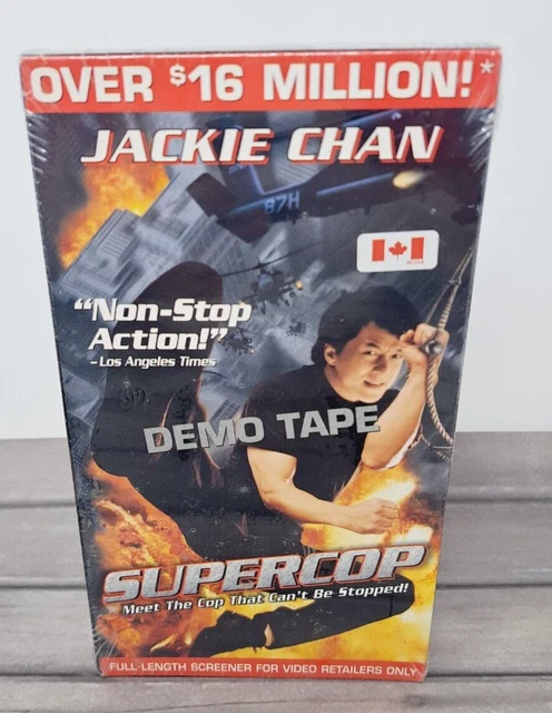 SUPERCOP VHS DEMO Copy New Sealed Jackie Chan Promotional Screener ...
