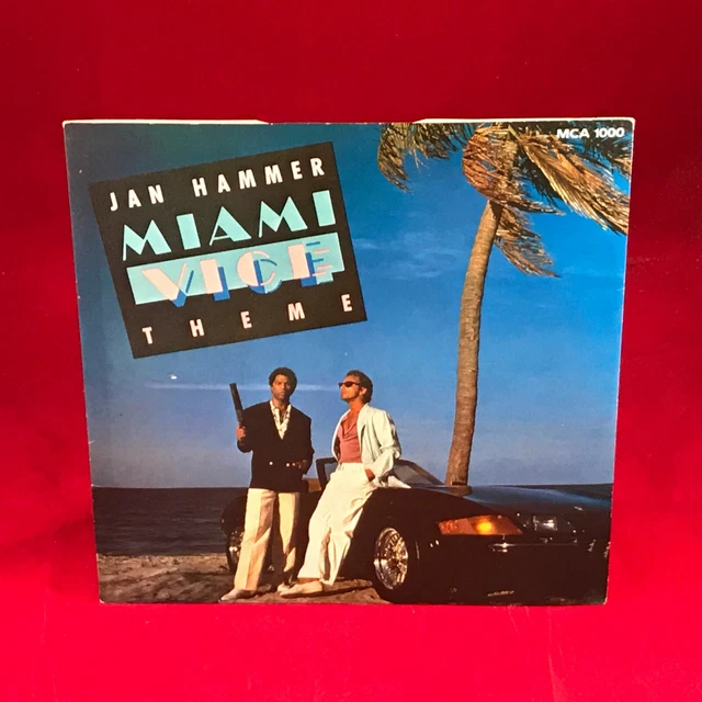JAN HAMMER MIAMI Vice Theme 1985 UK 7" Vinyl Single EXCELLENT CONDIT ...