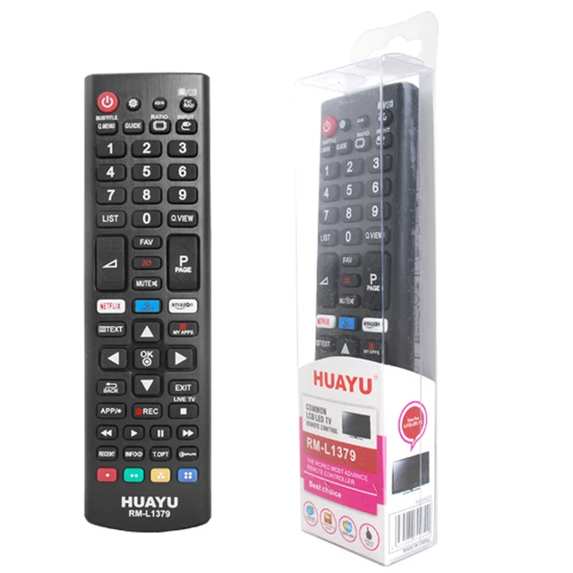 Neuf Huayu Rm L1379 Remplacement Pour Télécommande Lg Lcd Tv Netflix
