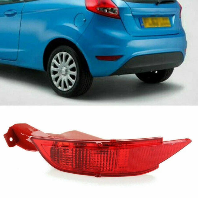 GAUCHE ROUGE RÉFLECTEUR Pare-chocs Arrière pour Ford Fiesta MK7 2008-2012 MS EUR 15,90 - PicClick FR
