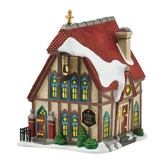 DEPT 56 ST. Clive's In The Dell 4054963 Dickens Village CHURCH - NEW ...