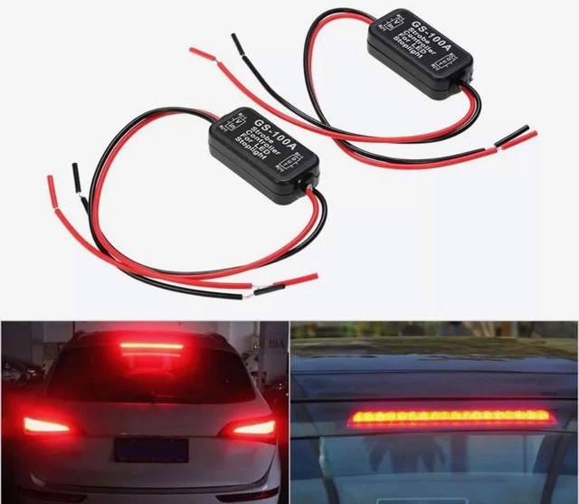 2X GS-100A FLASH Strobe Controller Box Flasher Module LED Brake Tail ... 2X GS-100A FLASH Strobe Controller Box Flasher Module LED Brake Tail ...