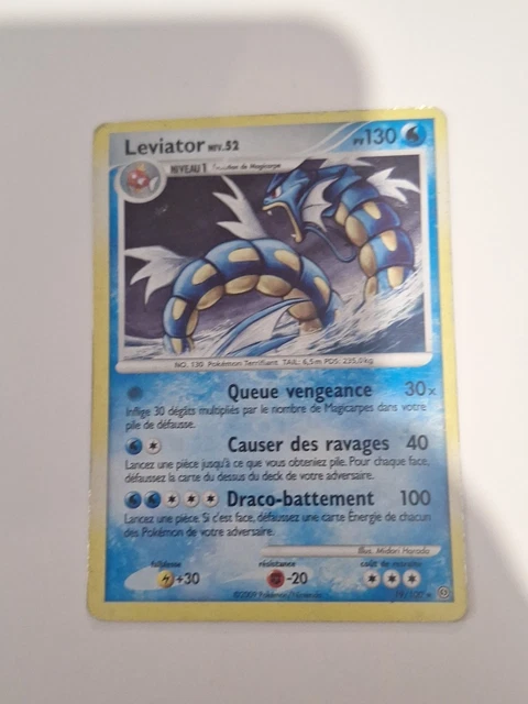 CARTE POKÉMON LEVIATOR 19/100 Rare Diamant Et Perle Tempête FR EUR 2,00 ...