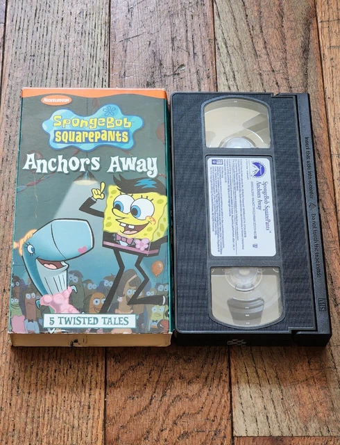 SPONGEBOB SQUAREPANTS ANCHORS Away 2003 Nickelodeon VHS Tape EUR 11,11 ...