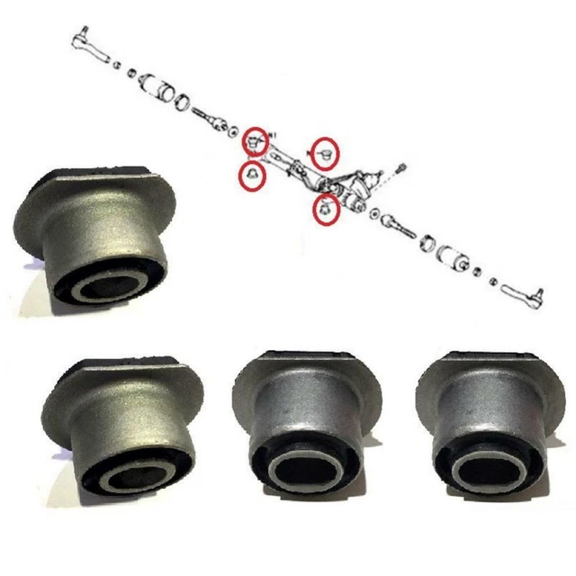 4 POWER STEERING Gear Rack Bush For Toyota Land Cruiser Prado 4Runner ...