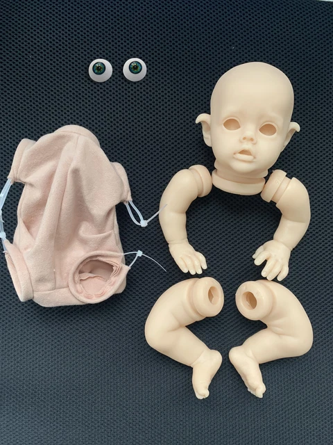 12INCH MINI FLO Reborn Baby Doll Unpainted Vinyl Blank Kit Elf Toy w ...