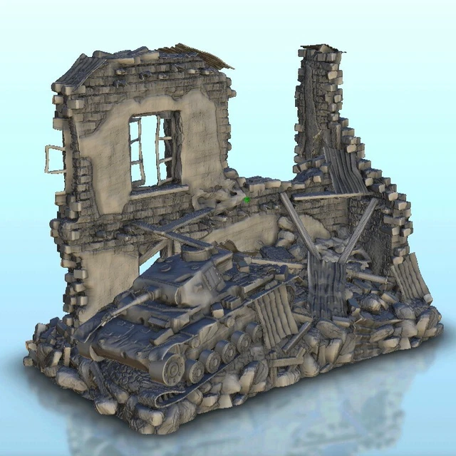 POST-APOCALYPTIC REFUGE - STL File 3D Printing FDM Miniatures Scenery £ ...