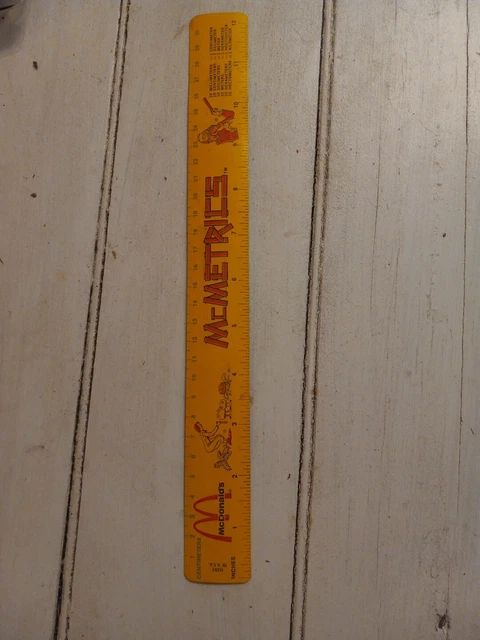 VINTAGE METAL 1970s McDonald's McMetrics Ruler $4.99 - PicClick