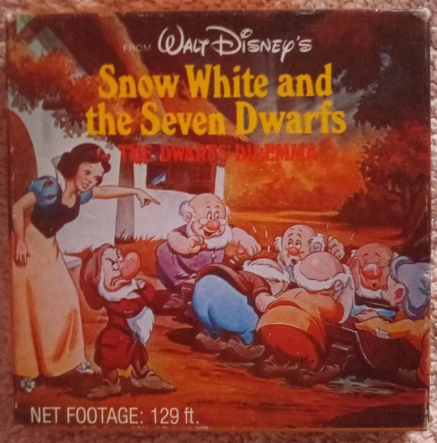 WALT DISNEY SUPER 8mm Color FILM Magnetic Sound Snow White and the ...