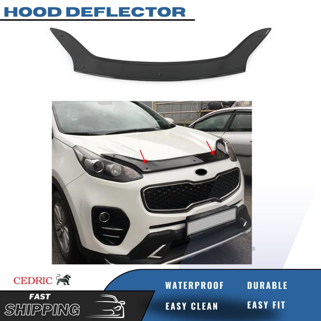 HOOD DEFLECTOR GUARD | Front Bug Shield Compatible for Kia Sportage ...