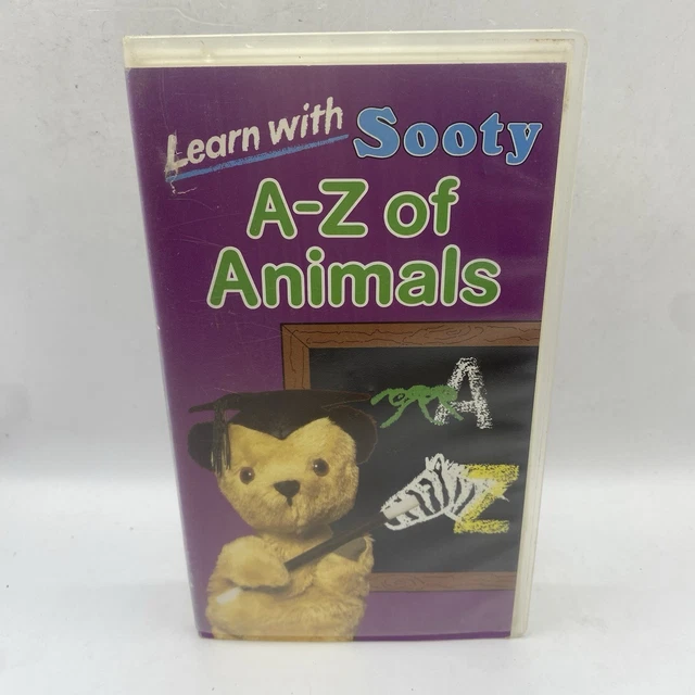 LEARN WITH SOOTY A-Z Of Animals VHS Video Thames PAL £22.95 - PicClick UK