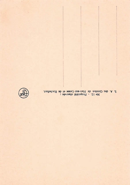 BELGIQUE HAN SUR Lesse Grottes De Han Le Trophee EUR 5,90 - PicClick FR