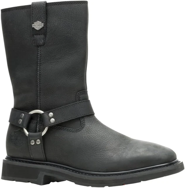HARLEY-DAVIDSON FOOTWEAR MENS Altman Harness Motorcycle Casual Boots ...