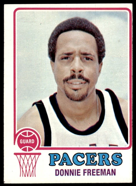1973-74 TOPPS CARTE de baseball Donnie Freeman C Indiana Pacers #254 ...