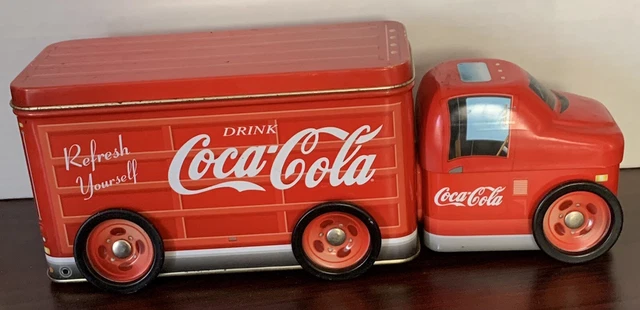 VINTAGE COCA COLA Semi-Truck Collectible Storage Tin (9” Length) $35.00 ...