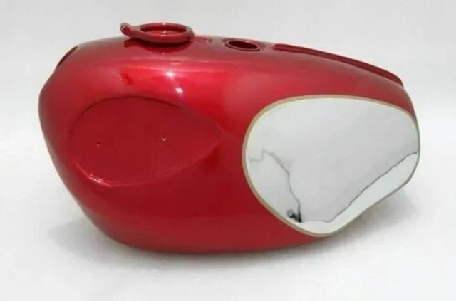 BSA A65 SPITFIRE, Firebird Chrome & Red Painted Fuel Tank 1960'S/Fit ...