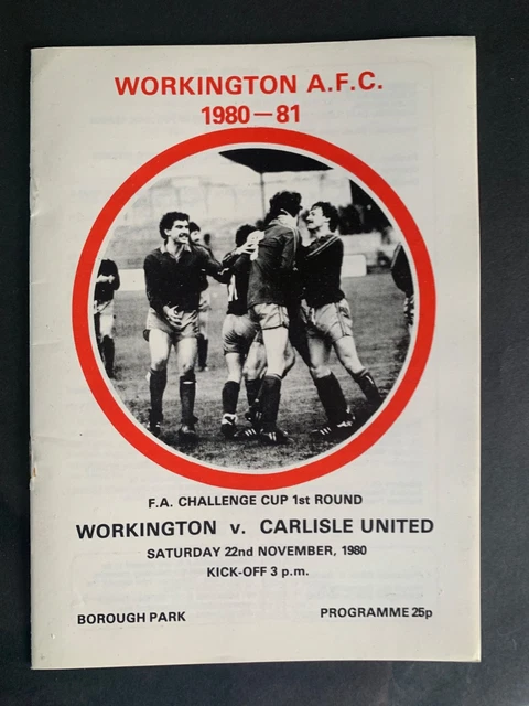 WORKINGTON V CARLISLE United (FA Cup) 1980 £2.24 - PicClick UK