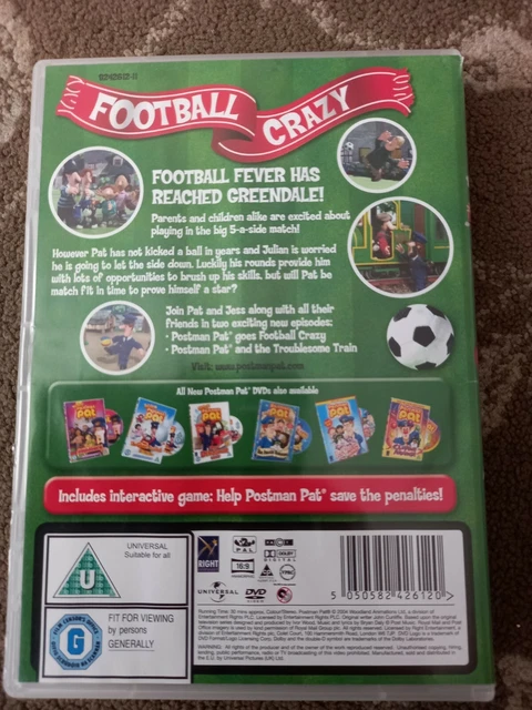 POSTMAN PAT FOOTBALL Crazy Dvd 2 Episodes Kids £5.99 - PicClick UK